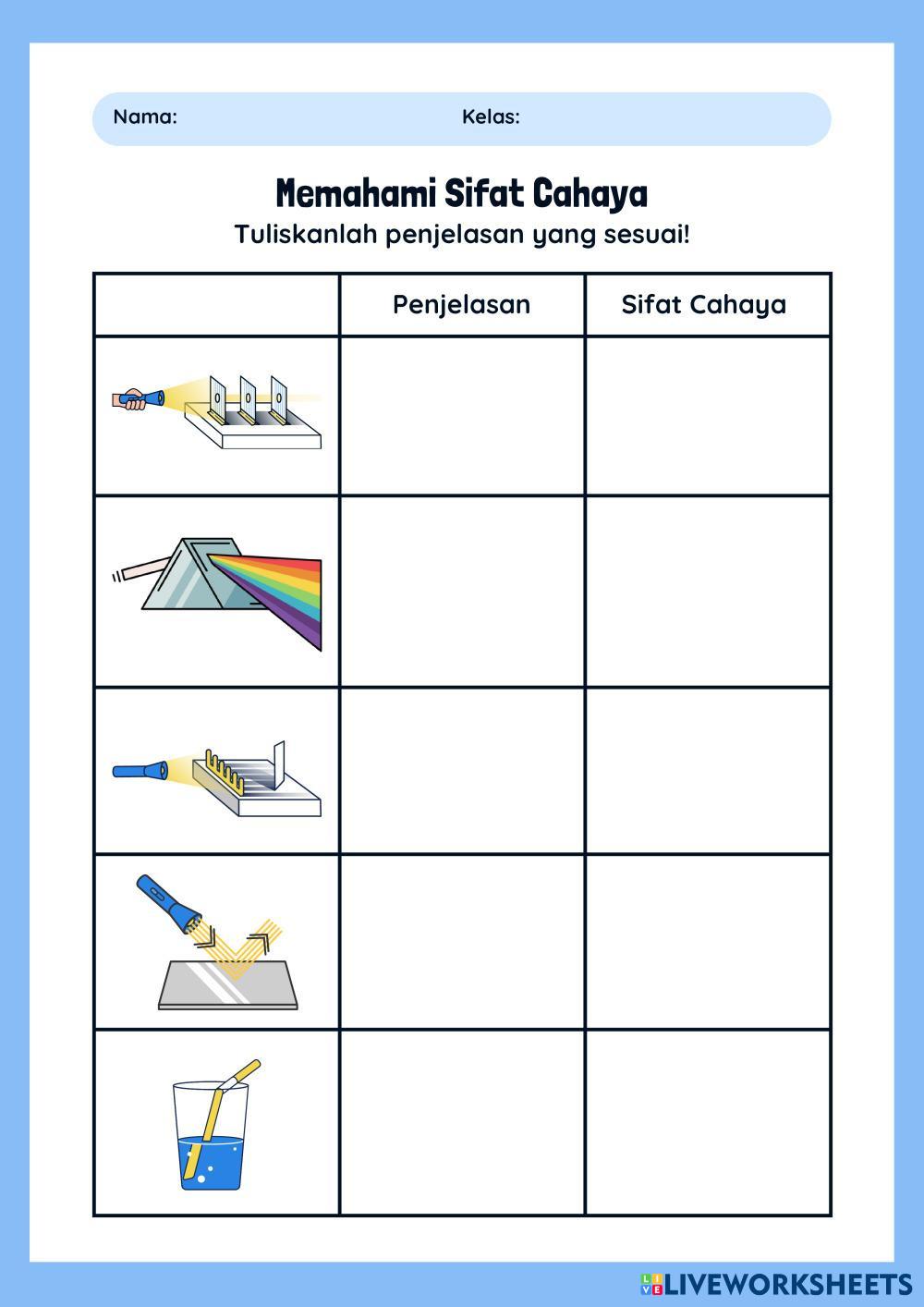 LKPD Sifat Caha… | Free Interactive Worksheets | 7968700