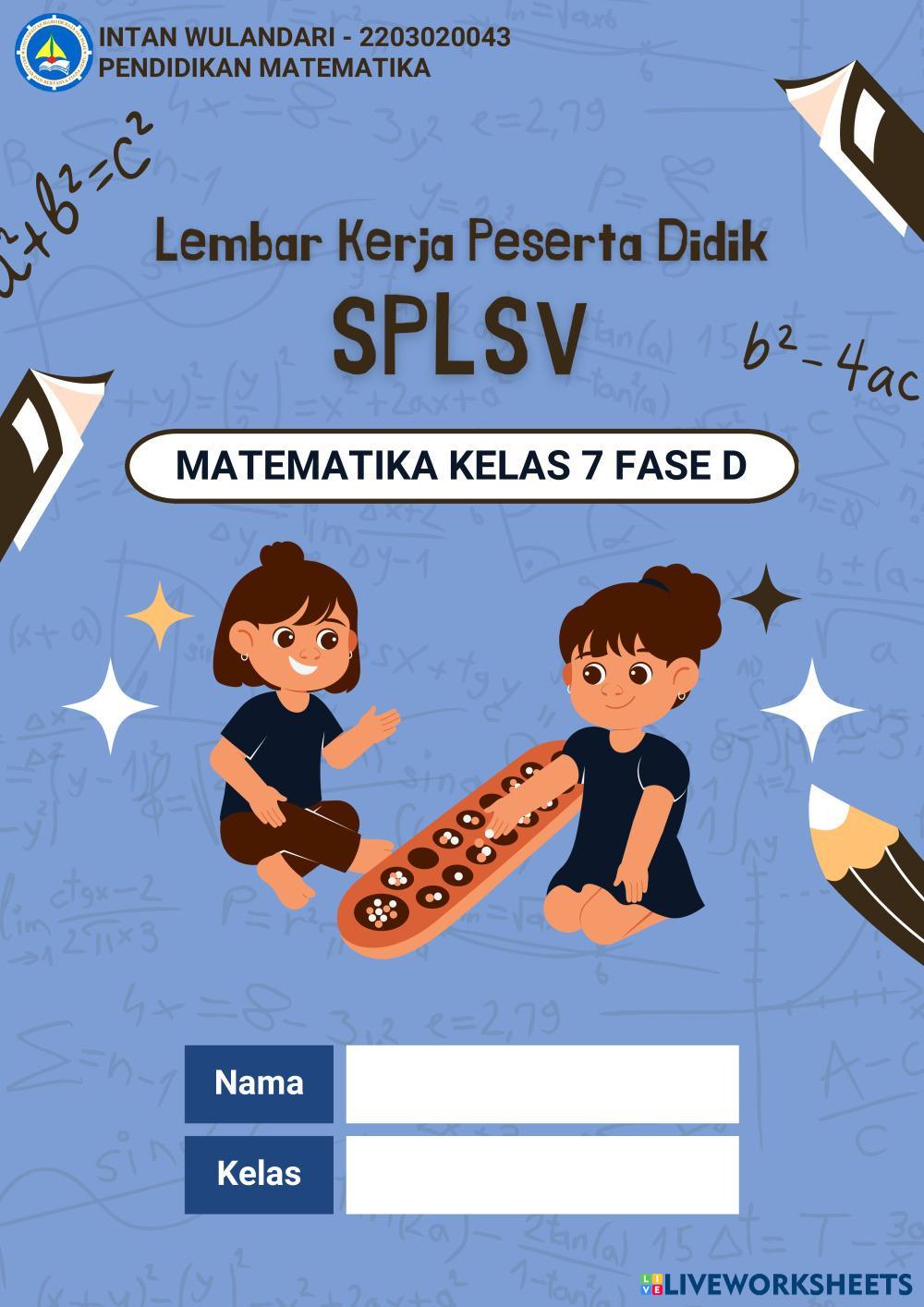 7971719 | E_LKPD SPLSV ETNOMATEMATIKA | Intan Wulandari