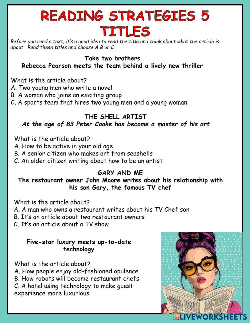 Reading Strategies 5 Titles B2 7972551 | estherlee76