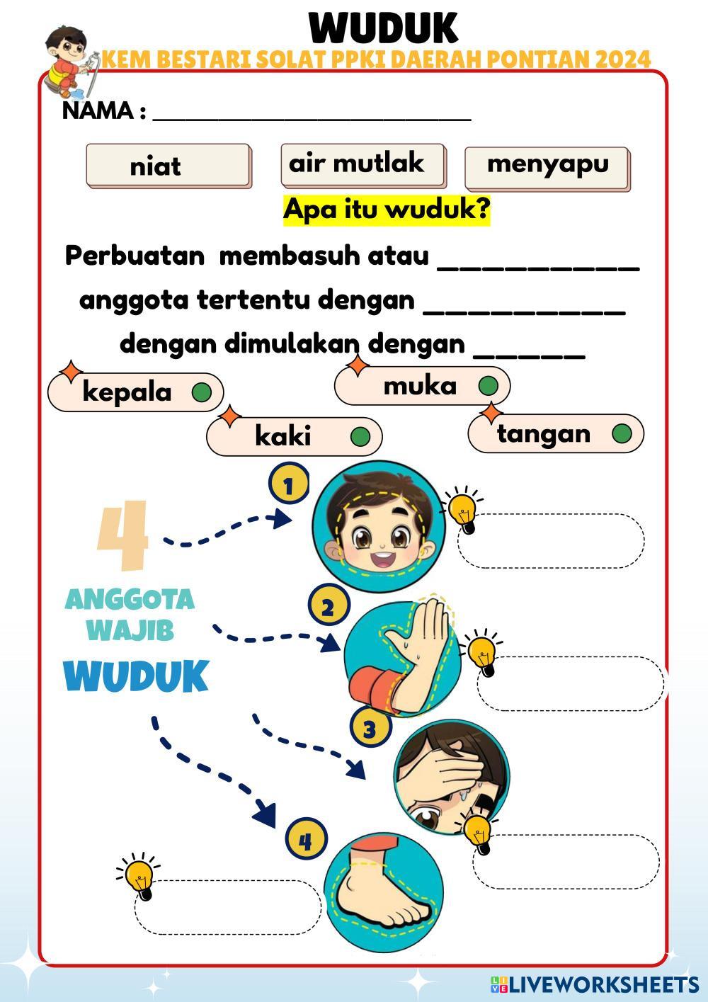 WUDUK - KEM BES… | Free Interactive Worksheets | 7973302
