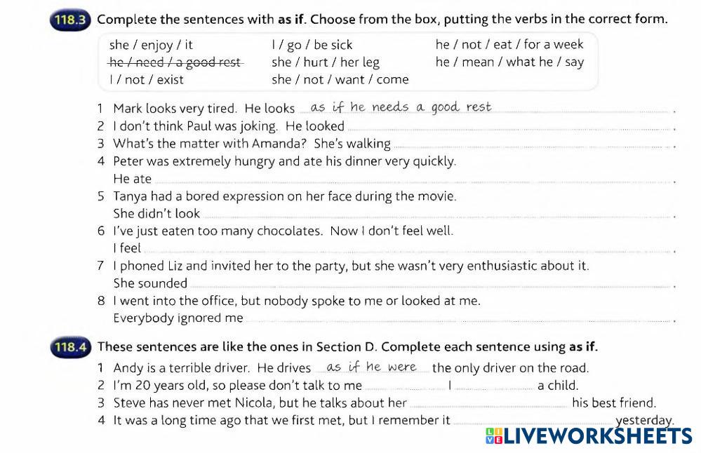 Clauses (Reason… | Free Interactive Worksheets | 7978478