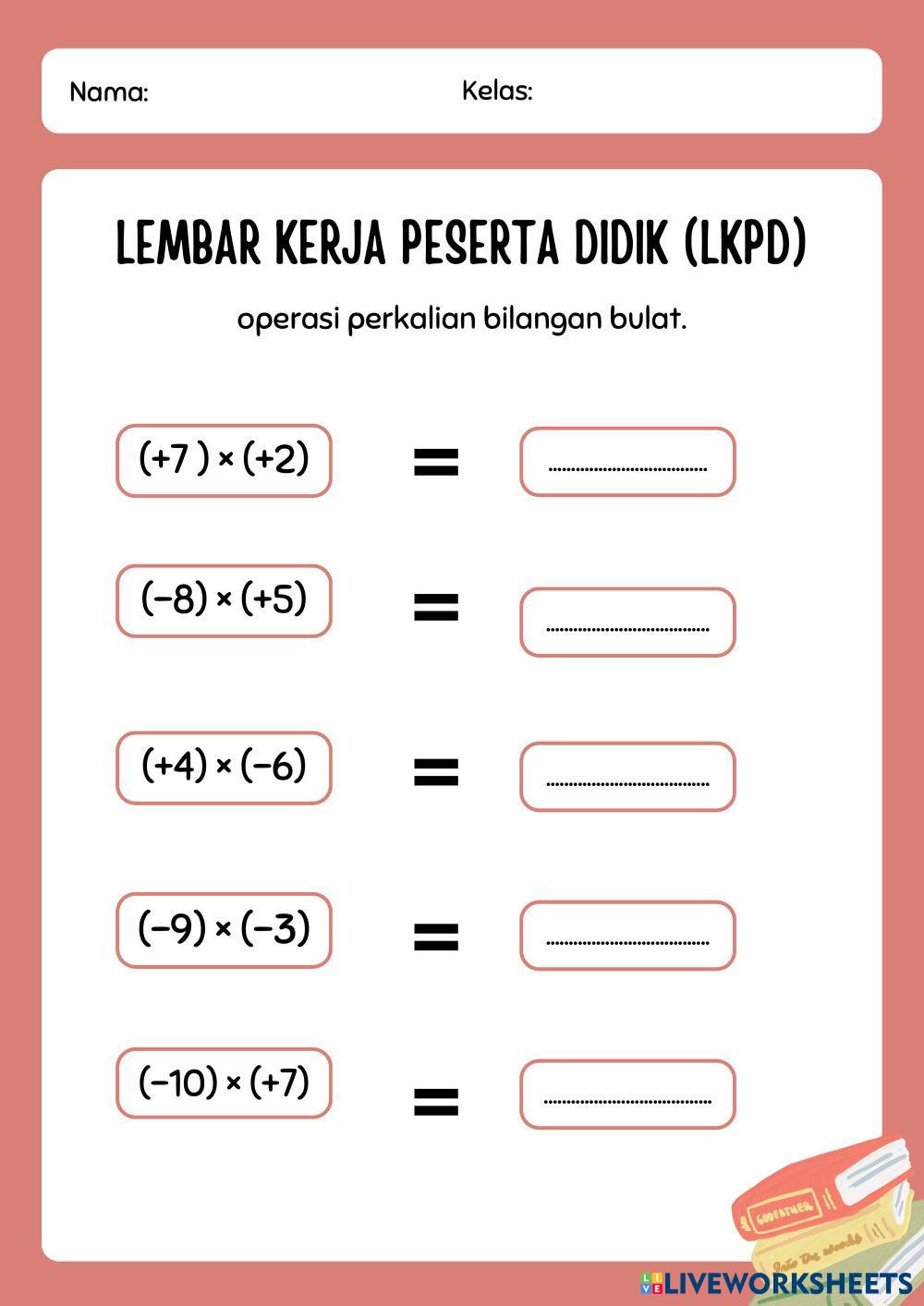 7980344 | LKPD Operasi perkalian bilanga bulat | Daffa