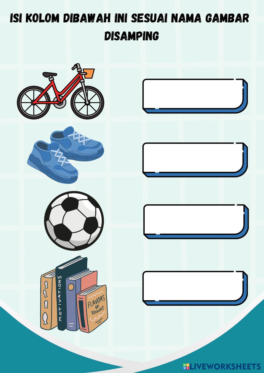 Belajar menulis | Free Interactive Worksheets | 7982342