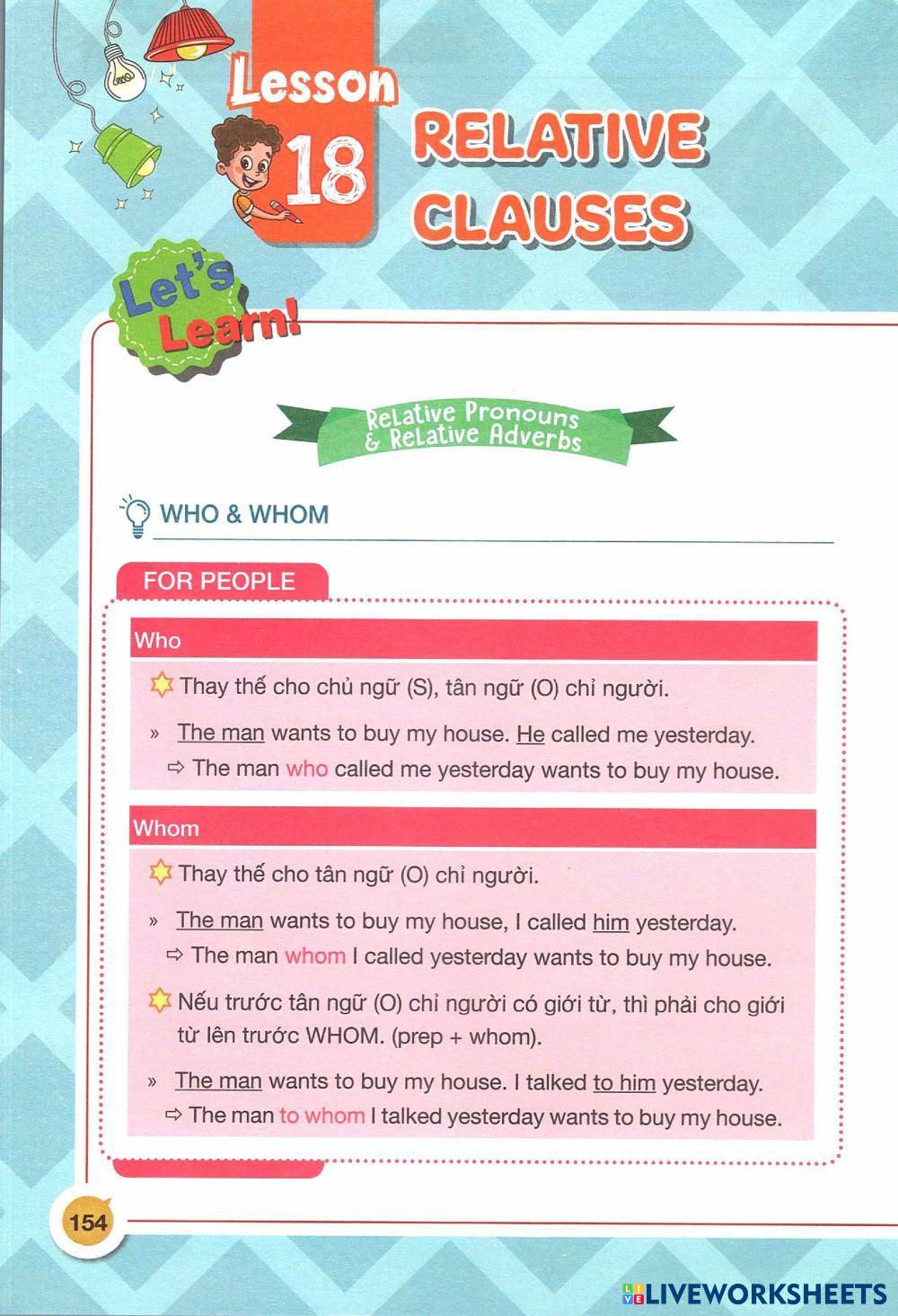 lesson 18 | Free Interactive Worksheets | 7989110