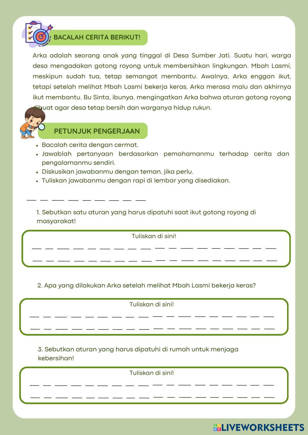 LKPD Aku Patuh … | Free Interactive Worksheets | 7989644
