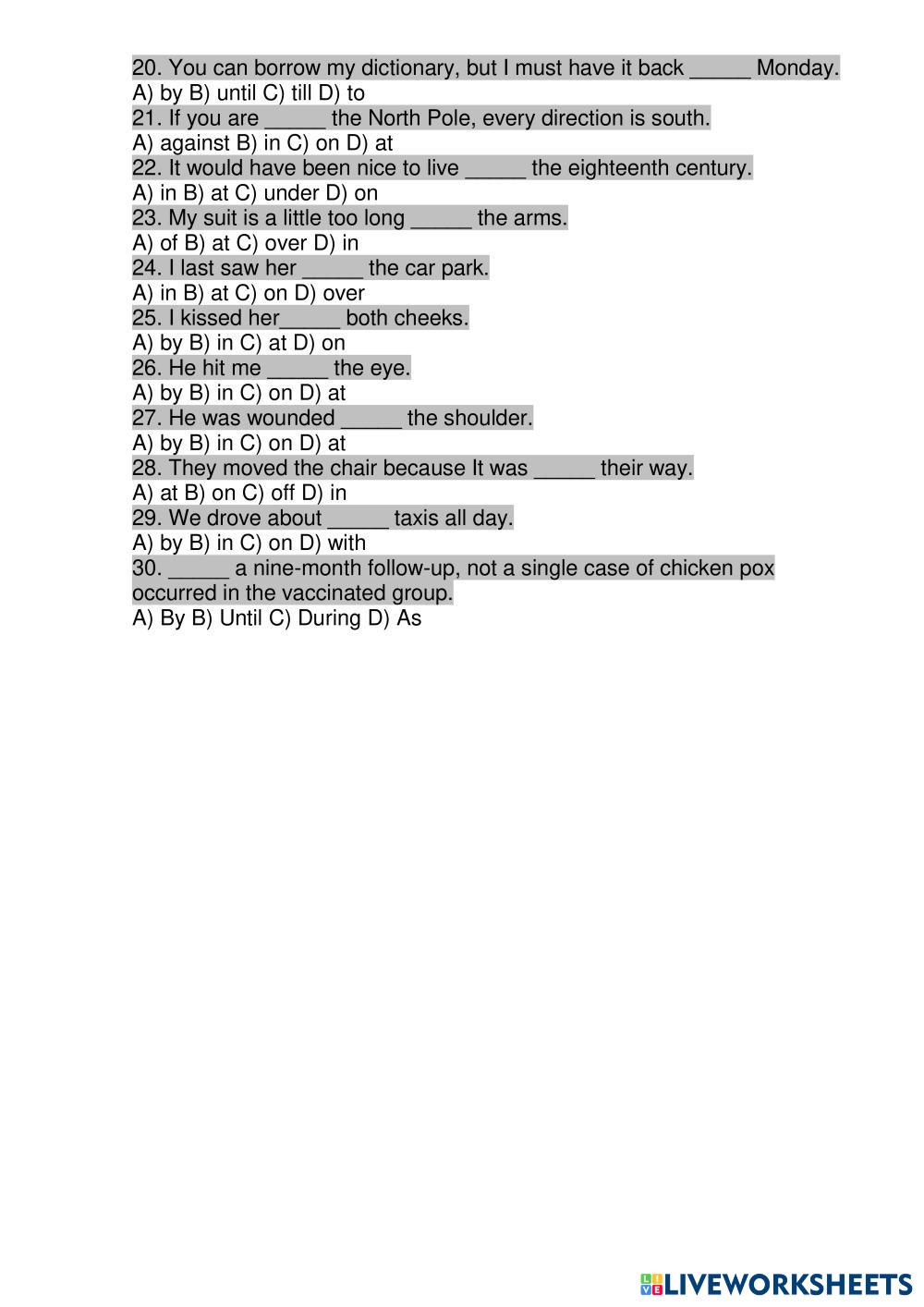 GE B1+ Unit 7 P… | Free Interactive Worksheets | 7990148