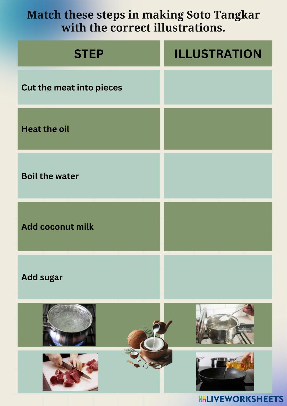 HOW TO MAKE SOT… | Free Interactive Worksheets | 7996114