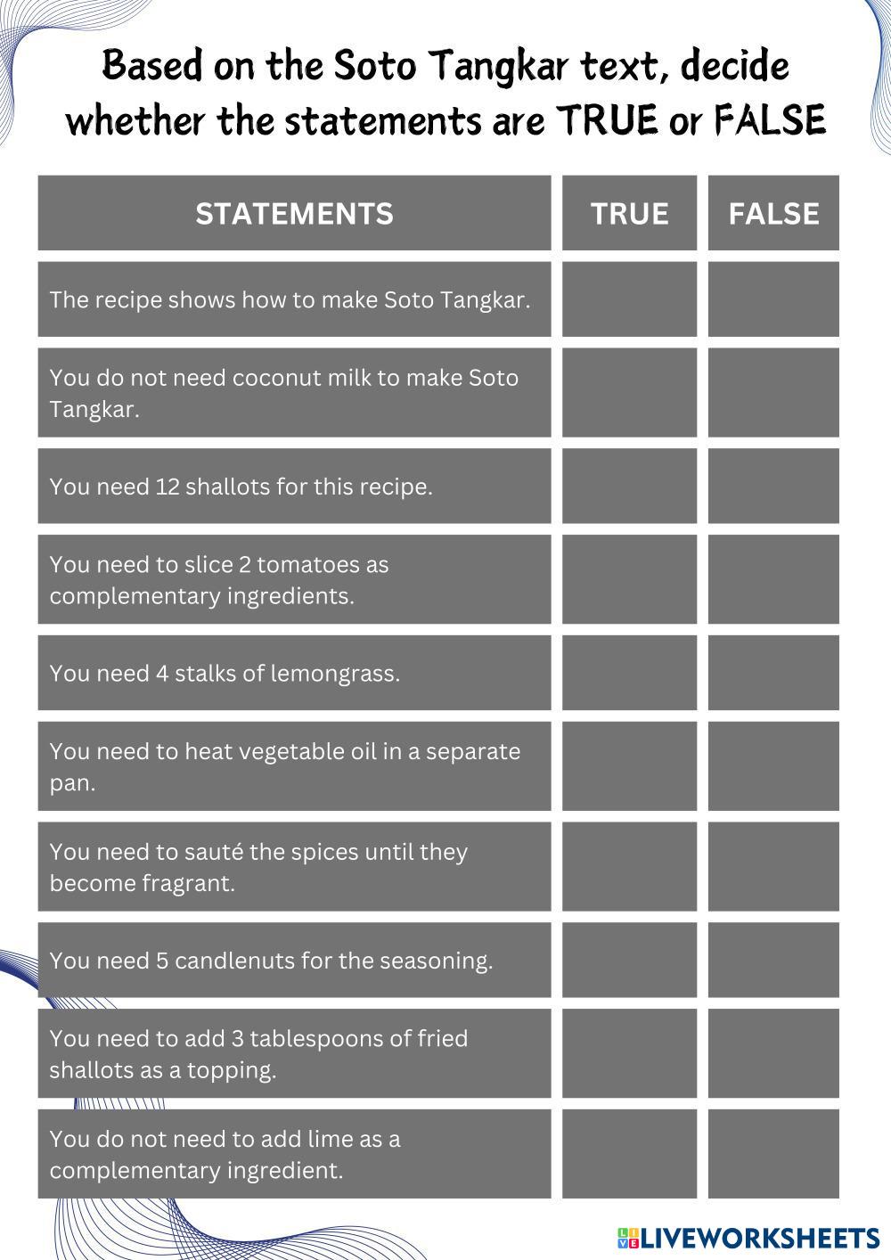 HOW TO MAKE SOT… | Free Interactive Worksheets | 7996114