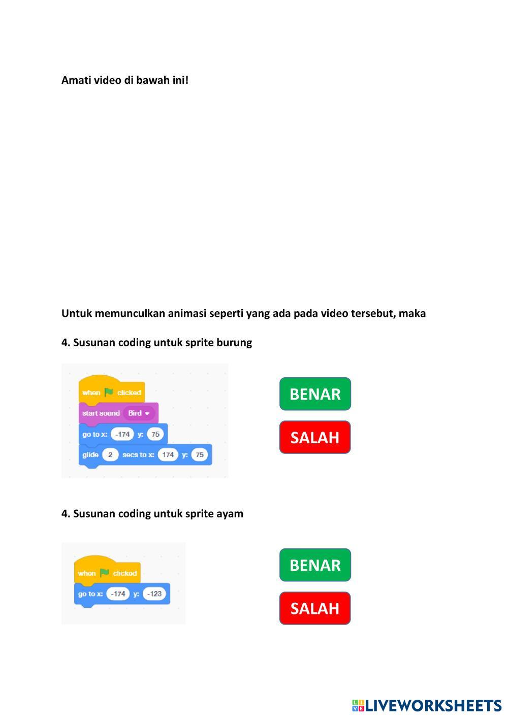 Scratch | Free Interactive Worksheets | 7539362