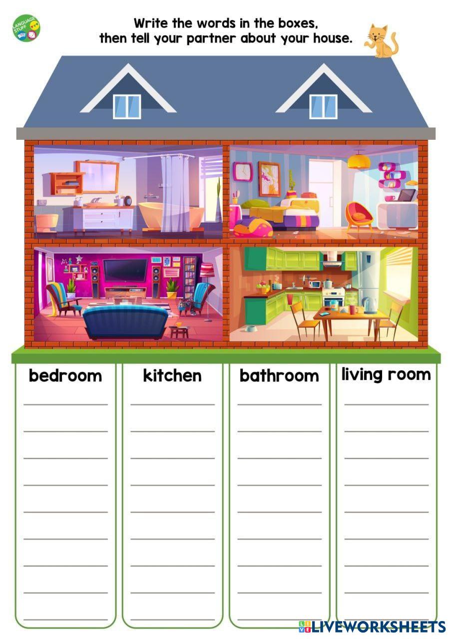 rooms | Live Worksheets