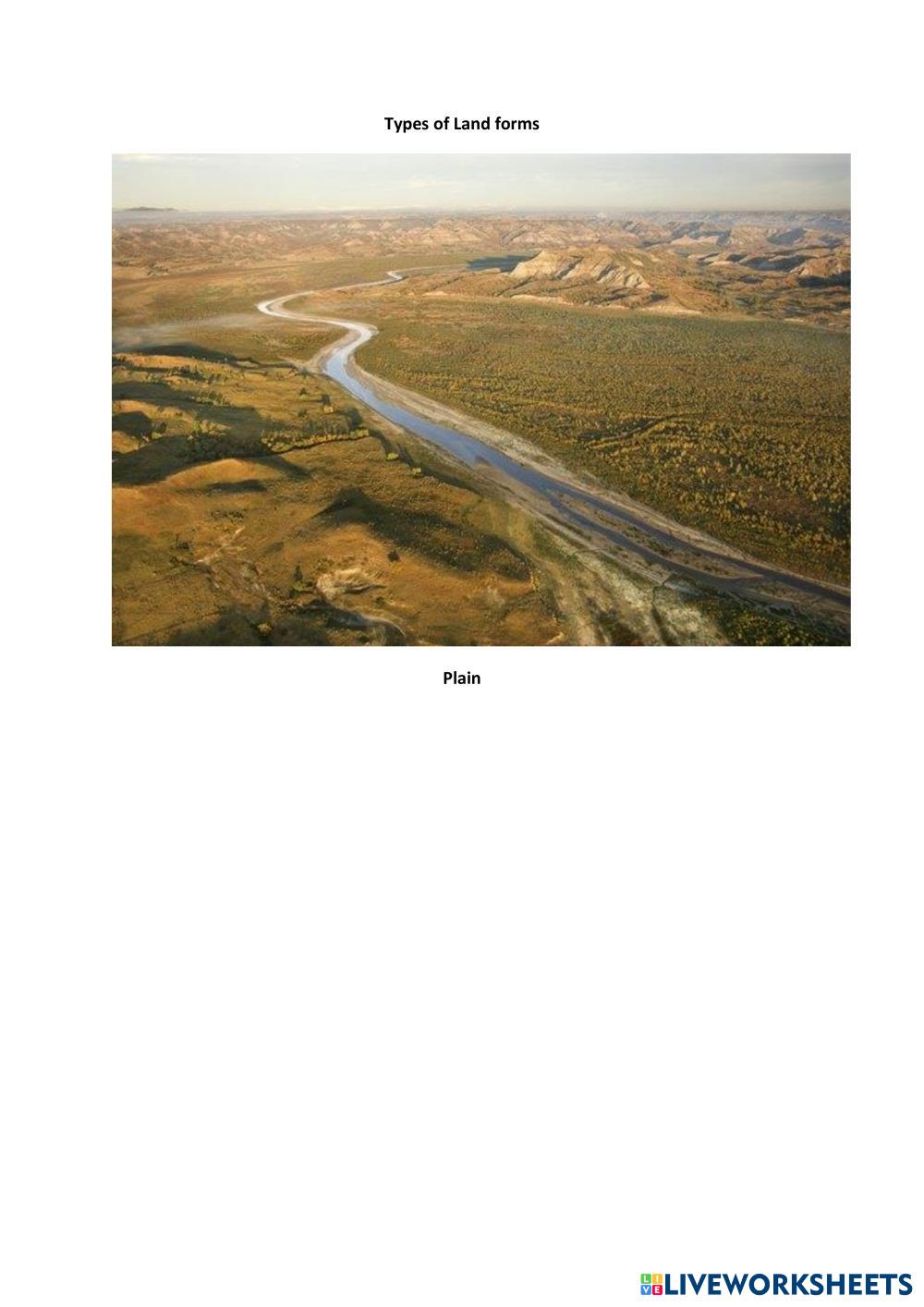 7552527 | Types of land forms | Dorji Dema