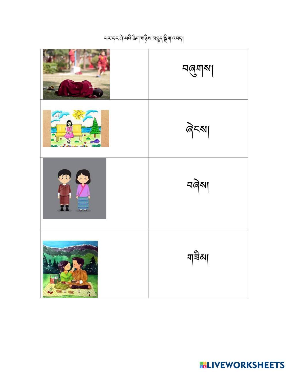 7552856 | zhesa | Samphel Zangmo | LiveWorksheets