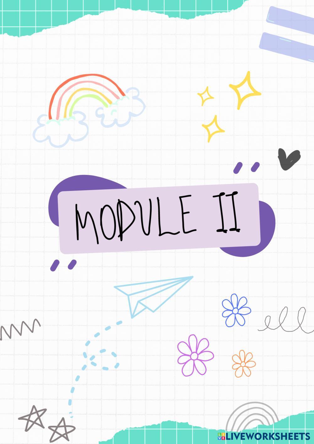 Module II cover | Live Worksheets