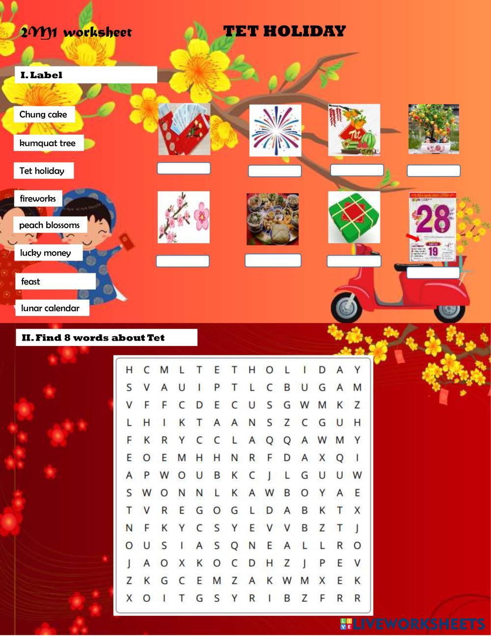 Tet Holiday worksheet | Live Worksheets