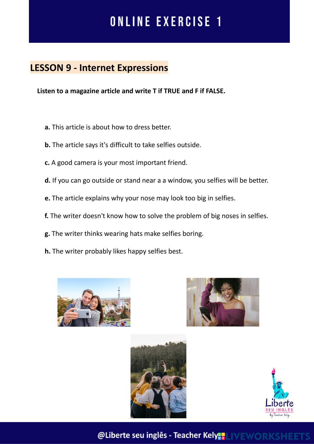 LESSONI9-Exercise1 | Live Worksheets