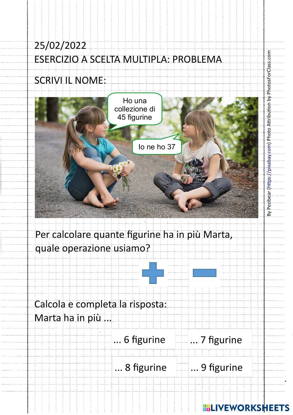 PROBLEMA MATEMATICA | Live Worksheets