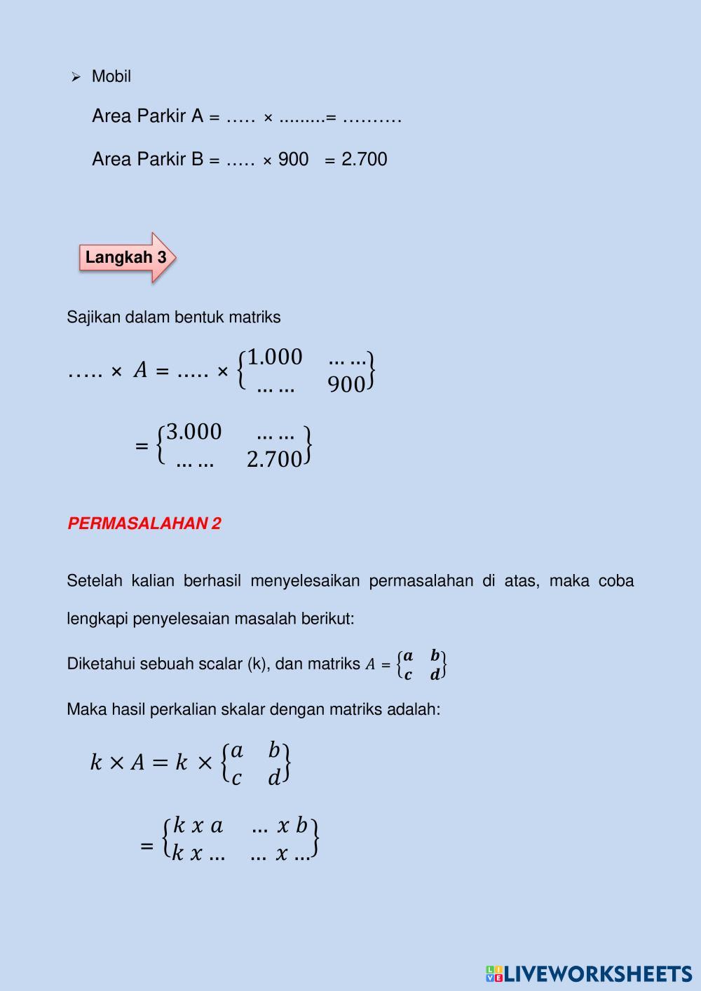 LKPD PERKALIAN … | Free Interactive Worksheets | 7561136