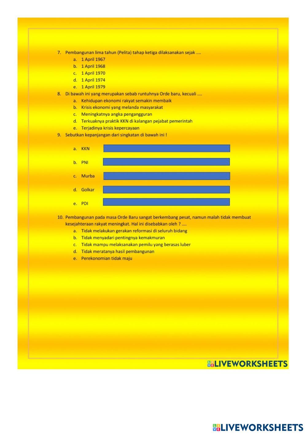 Pembangunan dar… | Free Interactive Worksheets | 7563421