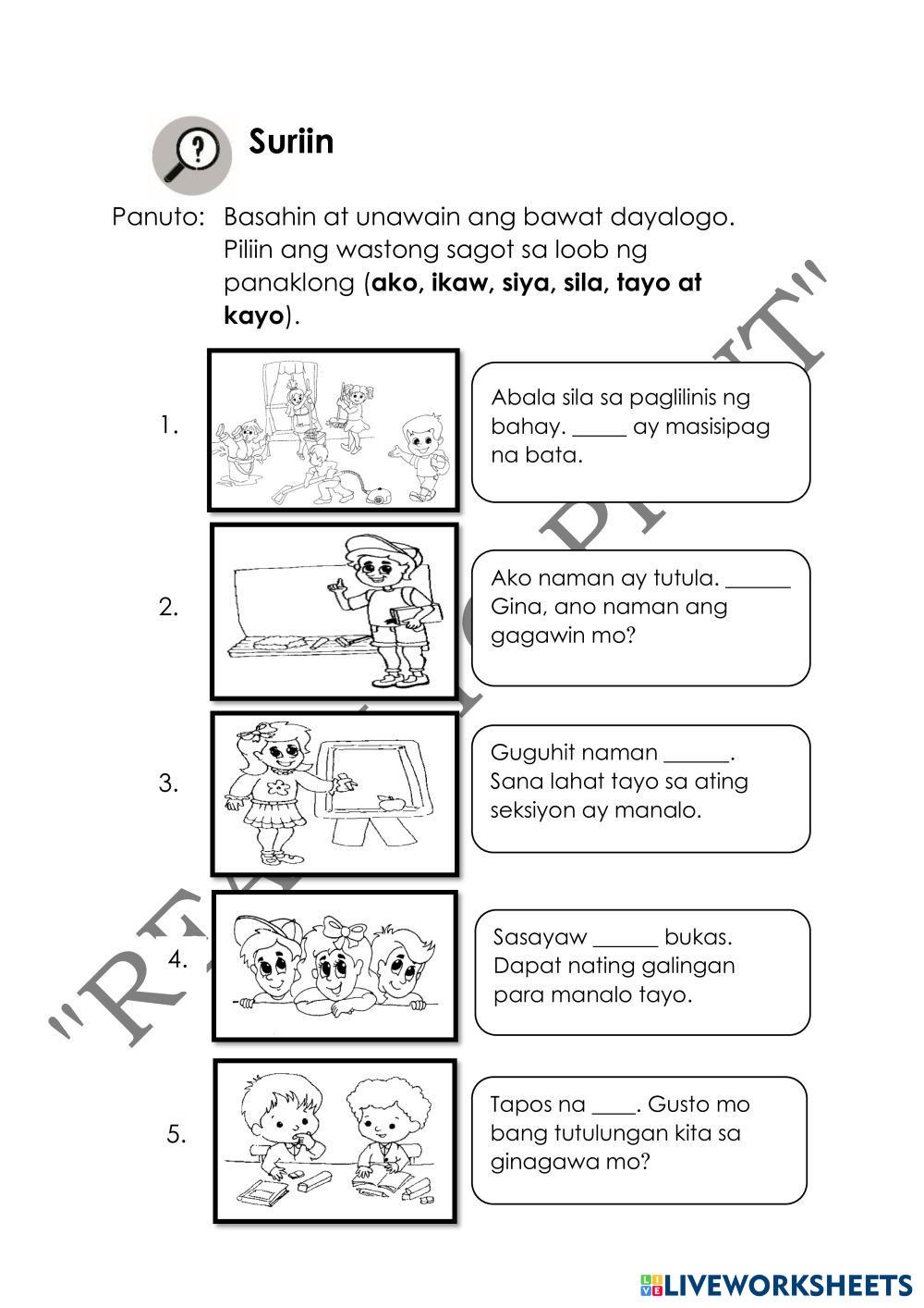 Filipino 2 3QM1… | Free Interactive Worksheets | 7563752