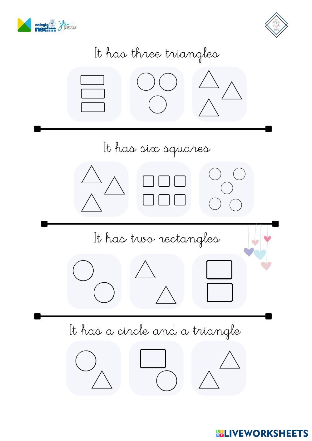 Shapes | Live Worksheets