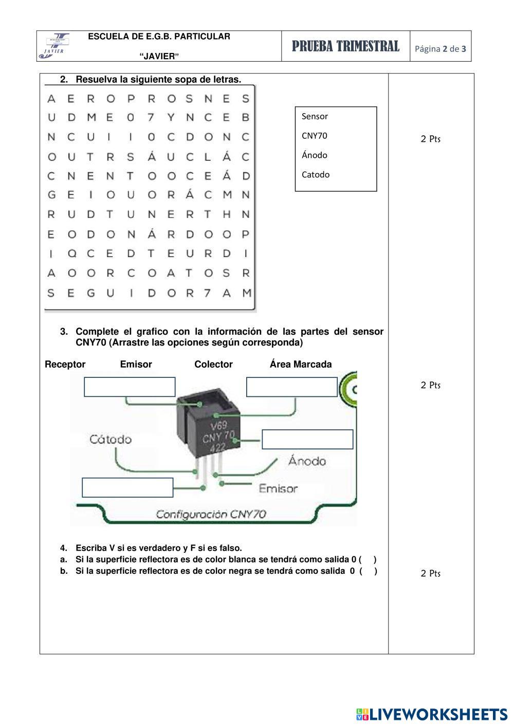 Examen Octavo -… | Free Interactive Worksheets | 7564556