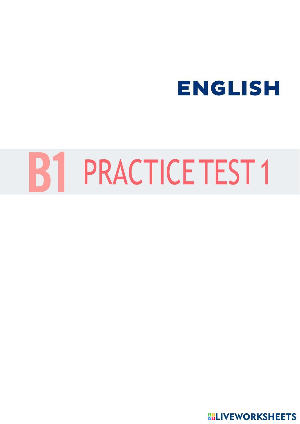 B1 English leve… | Free Interactive Worksheets | 7564824