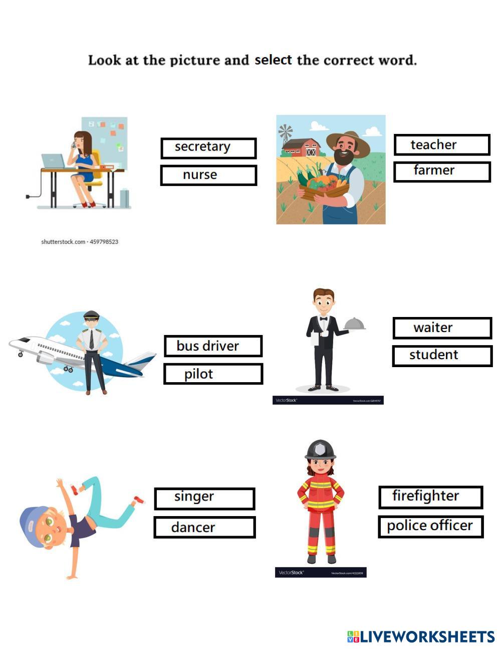 professions | Live Worksheets