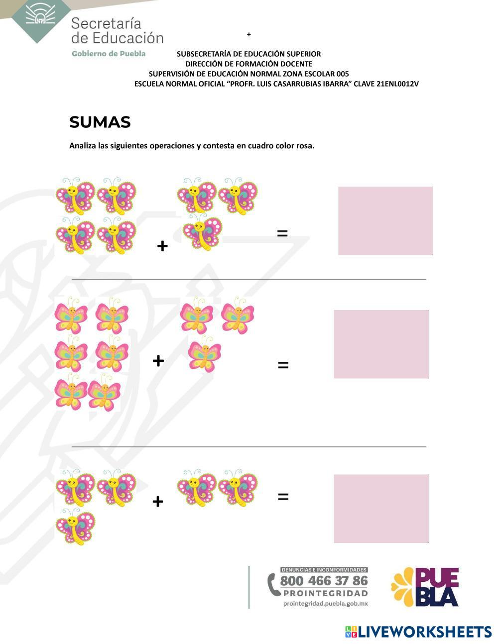 SUMA | Live Worksheets