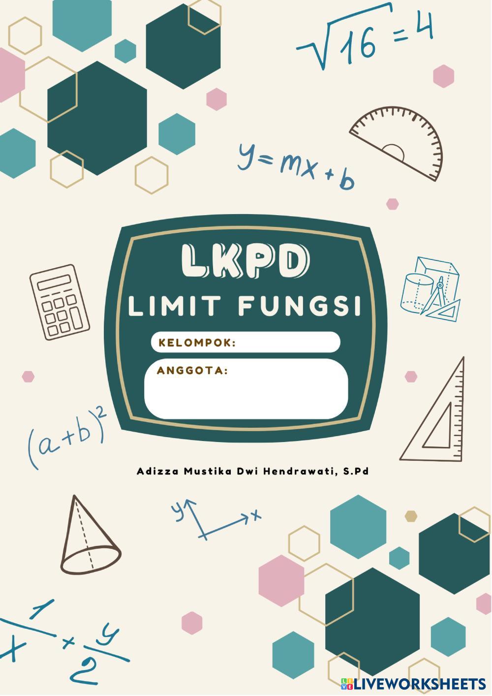LKPD Limit Fungsi 7565747 | Adizza Mustika Dwi Hendrawati