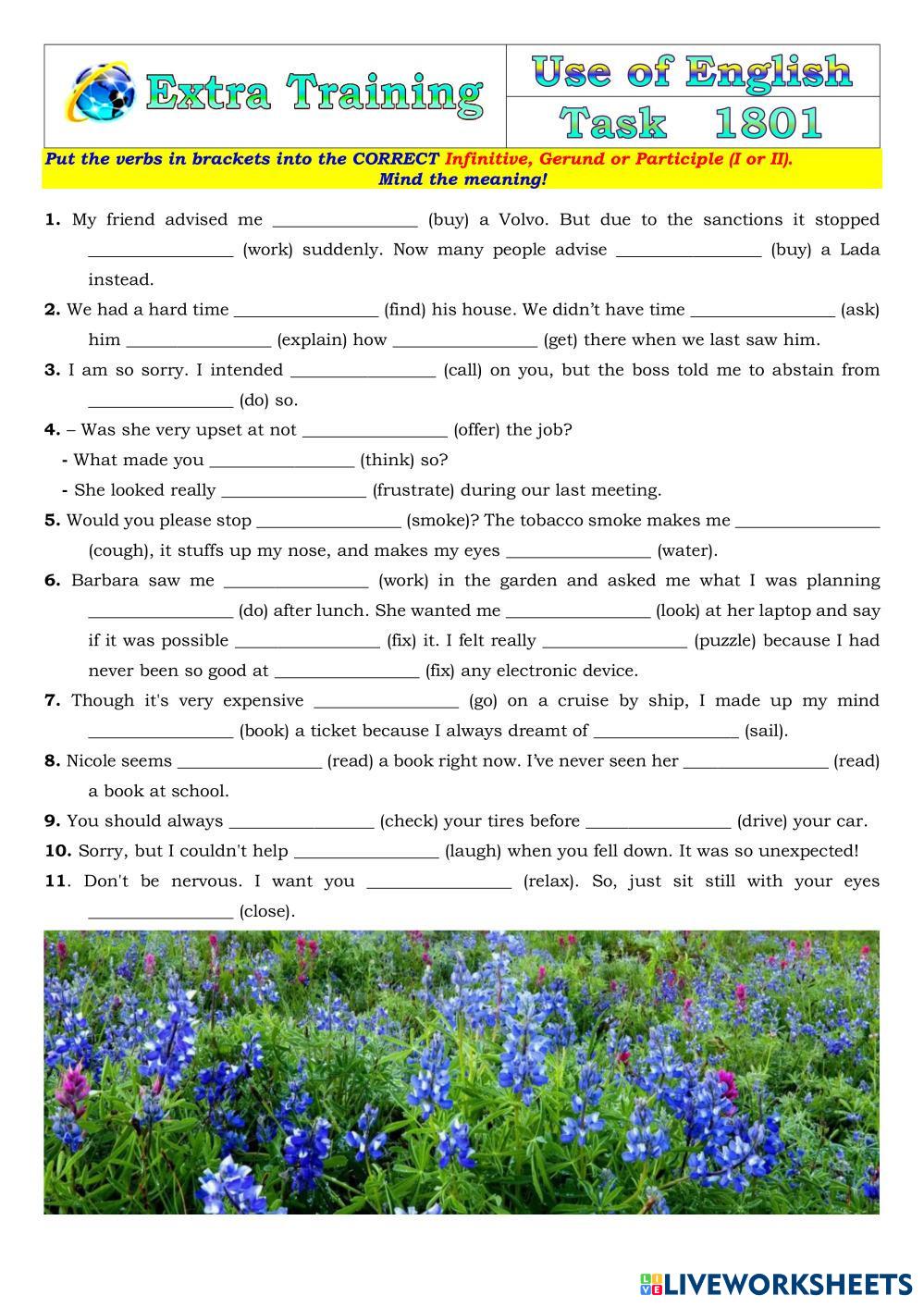 Extra Training … | Free Interactive Worksheets | 7565824