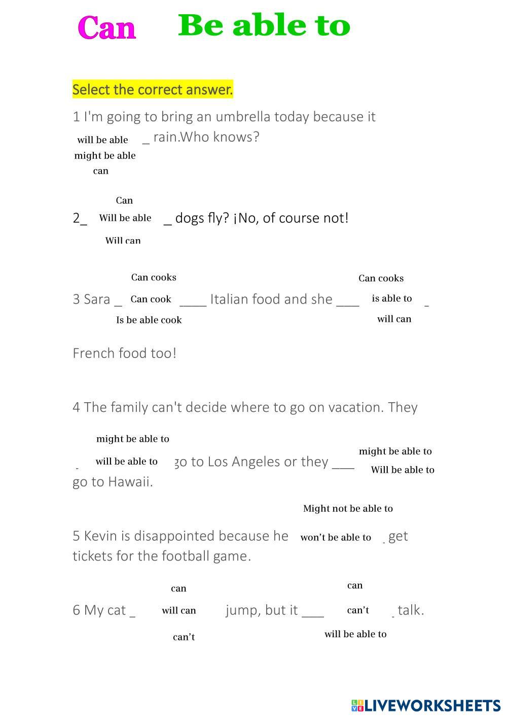 ability | Free Interactive Worksheets | 7569314