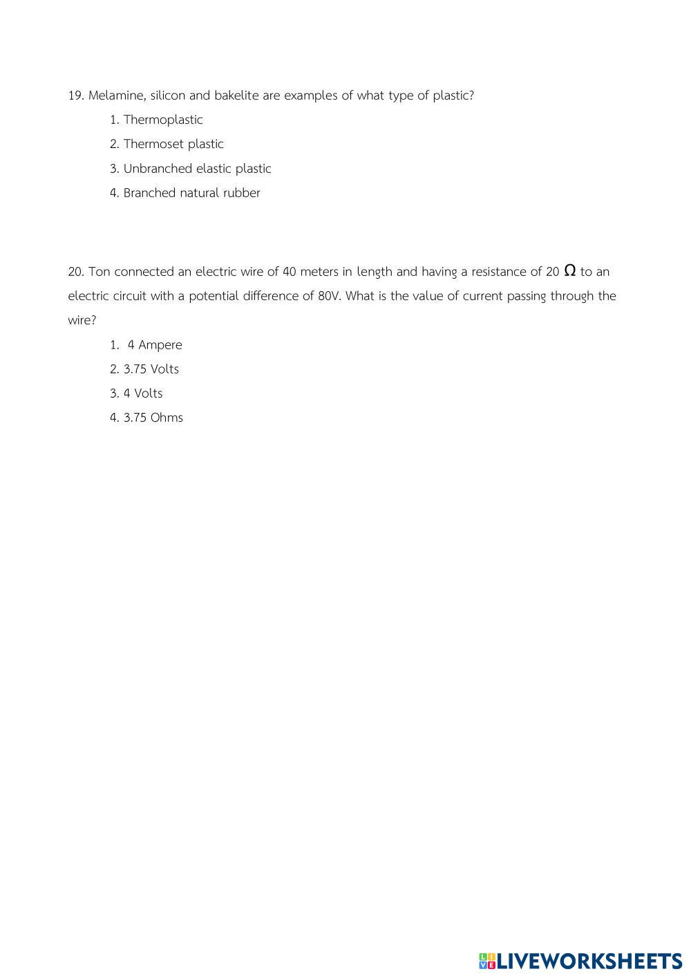 MEP SCIENCE MAT… | Free Interactive Worksheets | 7572029