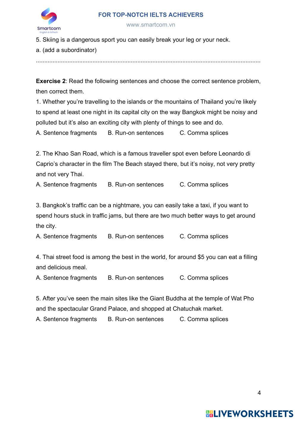 7572426 | Unit 7 FO17 - Grammar revision - Common errors