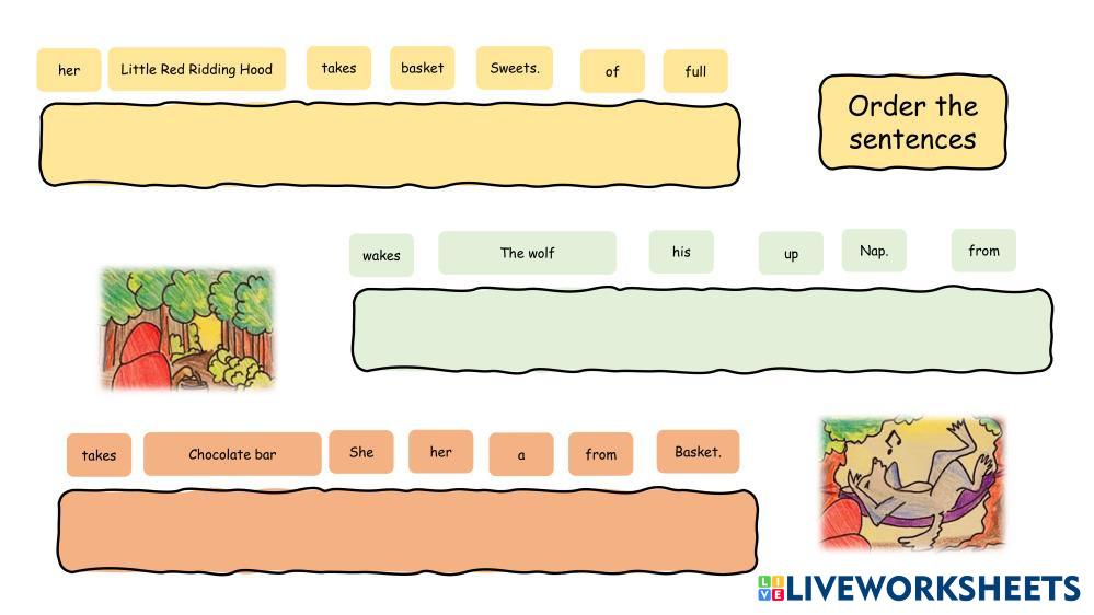 Order the sente… | Free Interactive Worksheets | 7573655