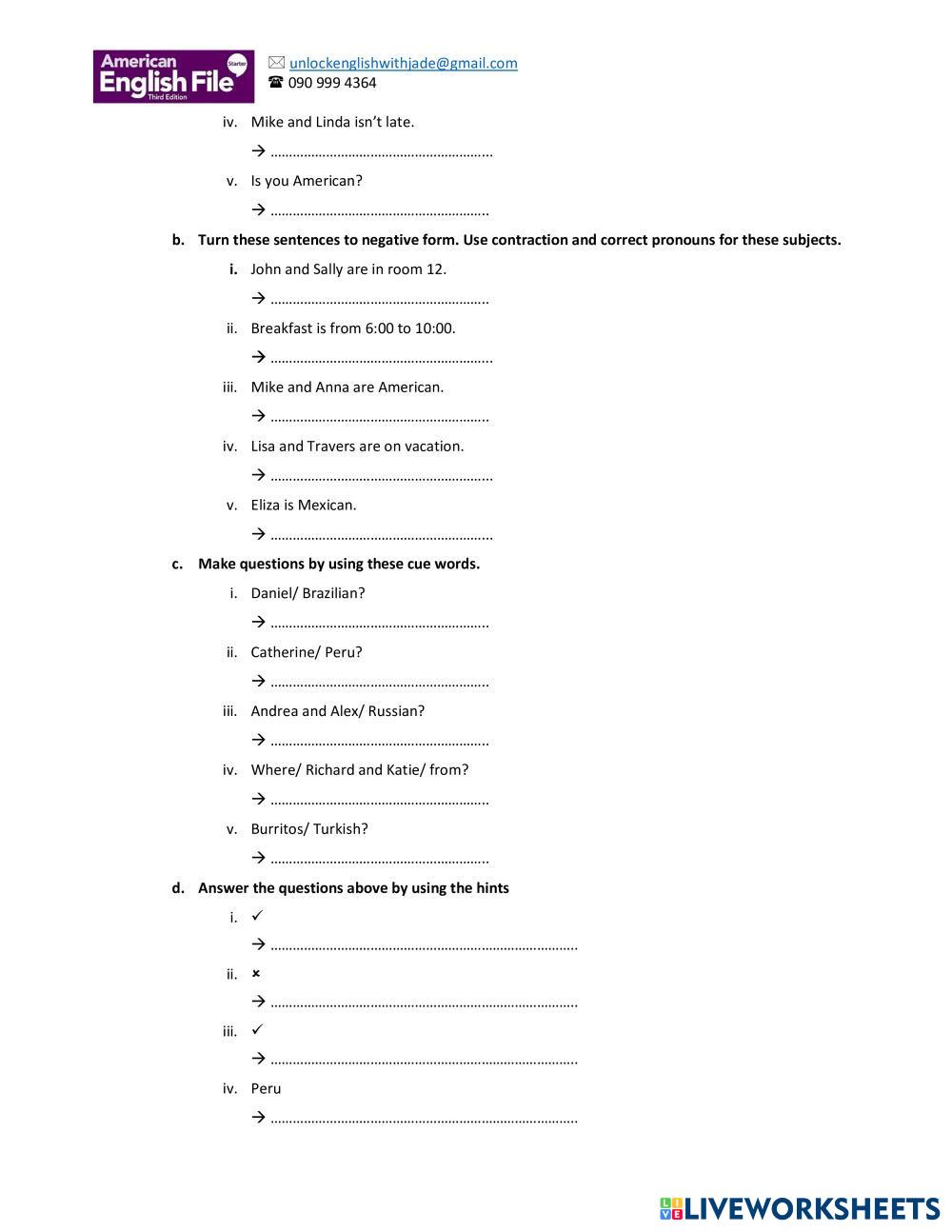 7573898 | AEF Starter - 1C - homework | Phạm Bích Ngọc