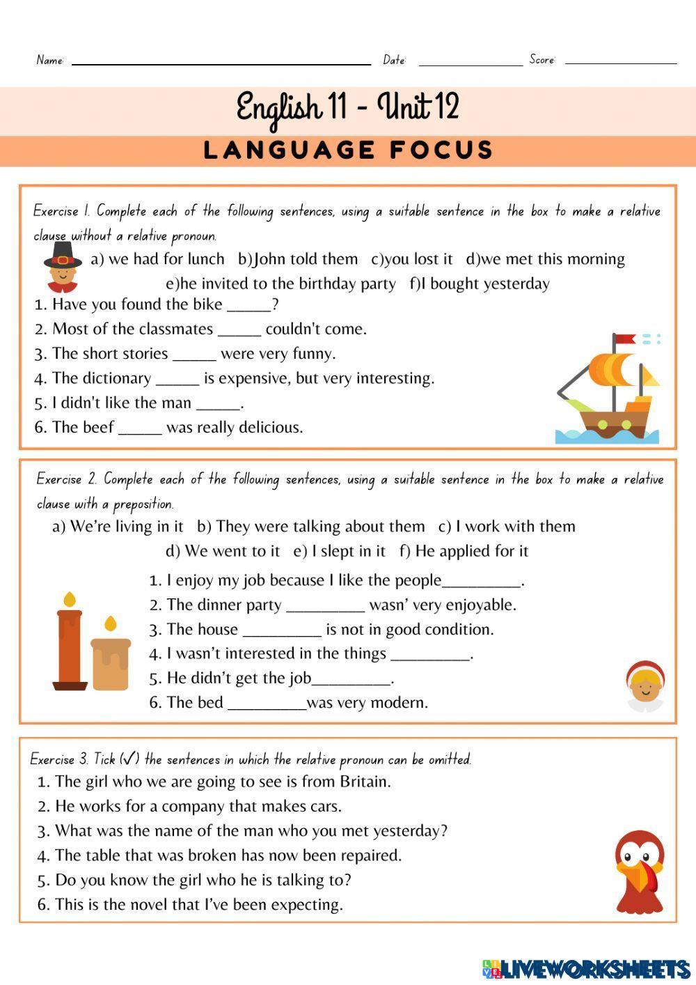 CALT-Class-Lang… | Free Interactive Worksheets | 7574051