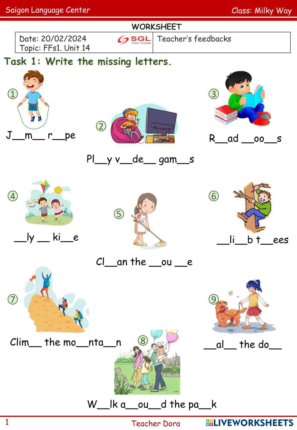 Milky Way 20/02 | Free Interactive Worksheets | 7574194