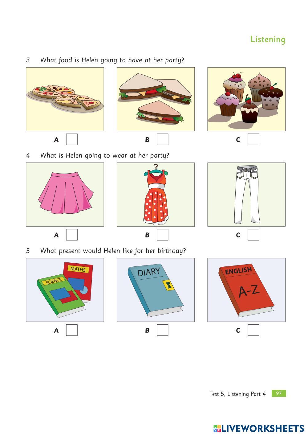 Flyers Plus - T… | Free Interactive Worksheets | 7574325