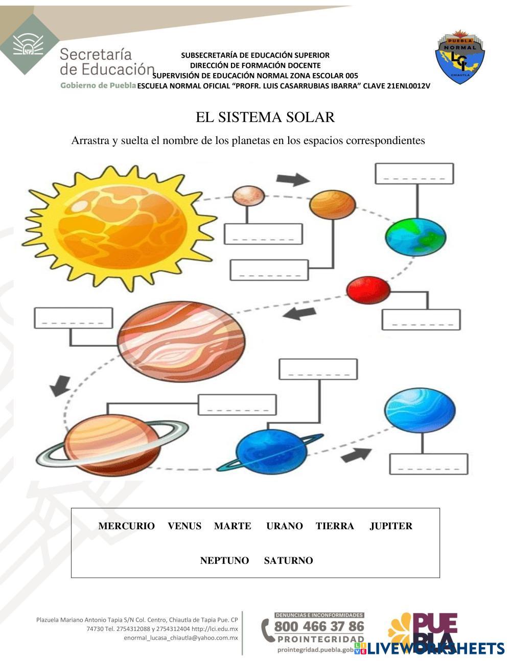 EL SISTEMA SOLAR 7575187 | Yoel Castellón Arreguin | Live