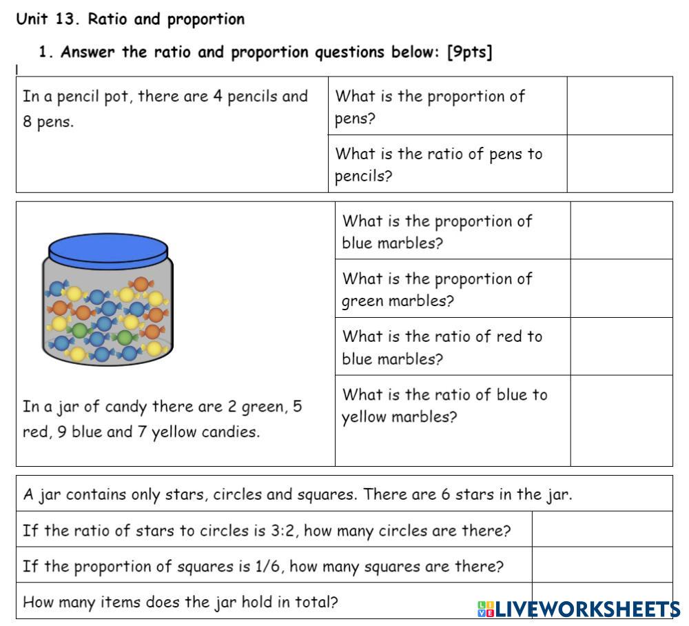 Math | Unit 13 … | Free Interactive Worksheets | 7578481