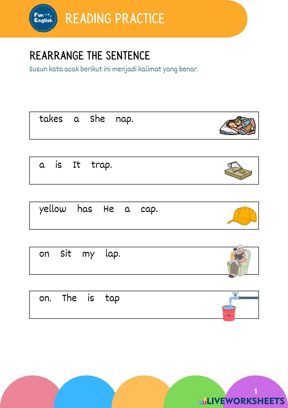 Rearrange The W… | Free Interactive Worksheets | 2248162