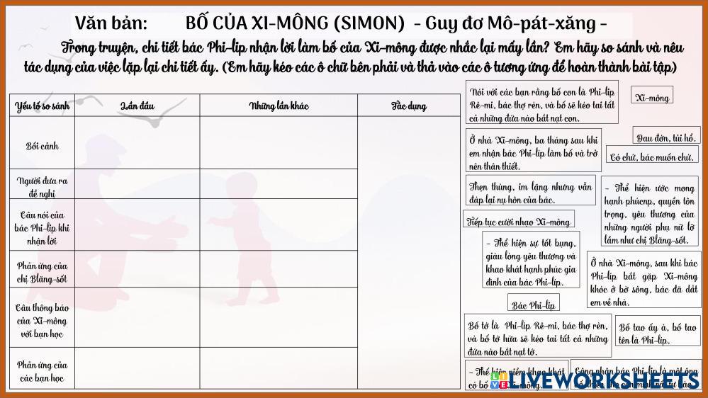 7582327 | Bố của Xi-mông | HaGiang68 | LiveWorksheets
