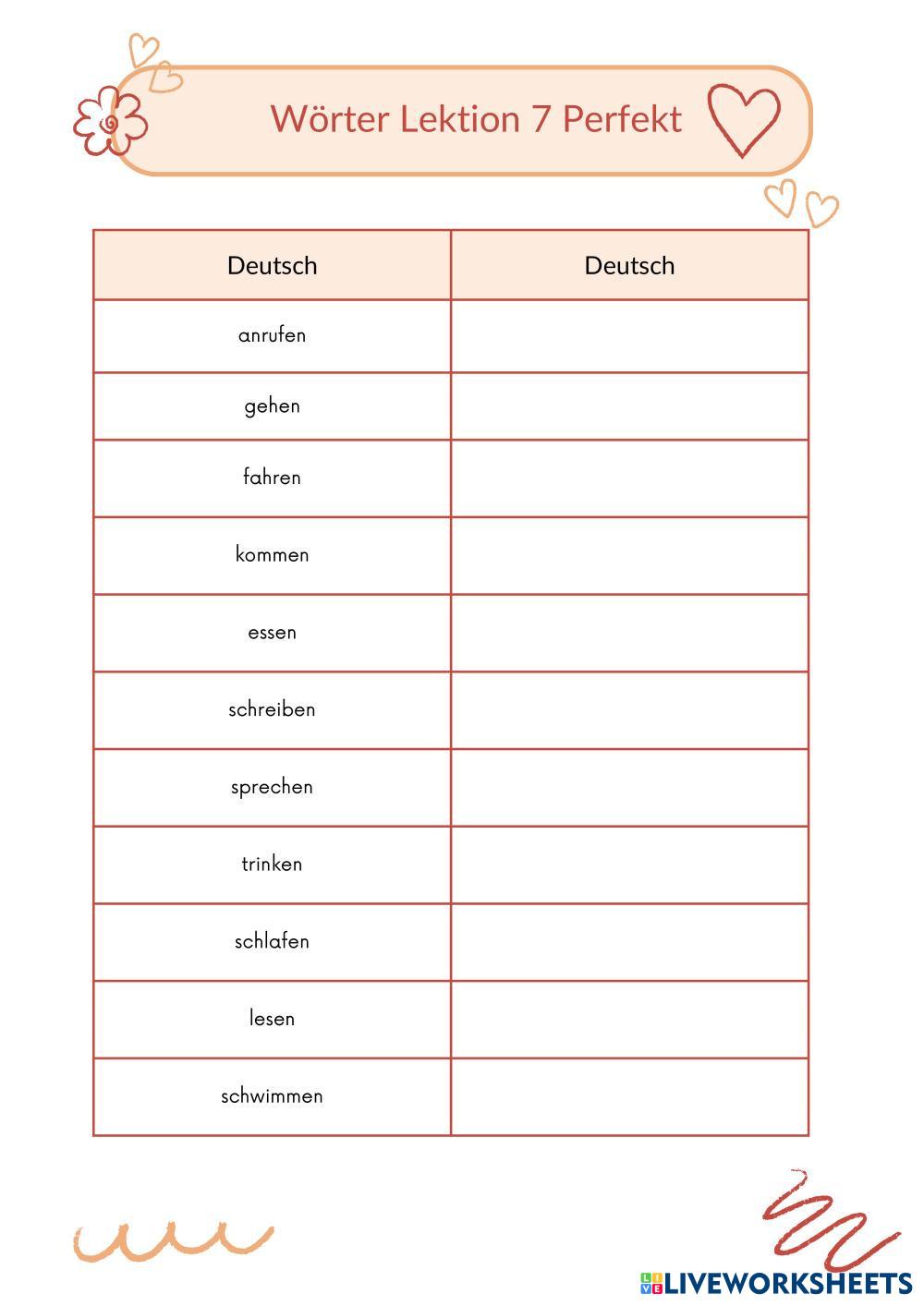 schritte A1.1 P… | Free Interactive Worksheets | 7582667