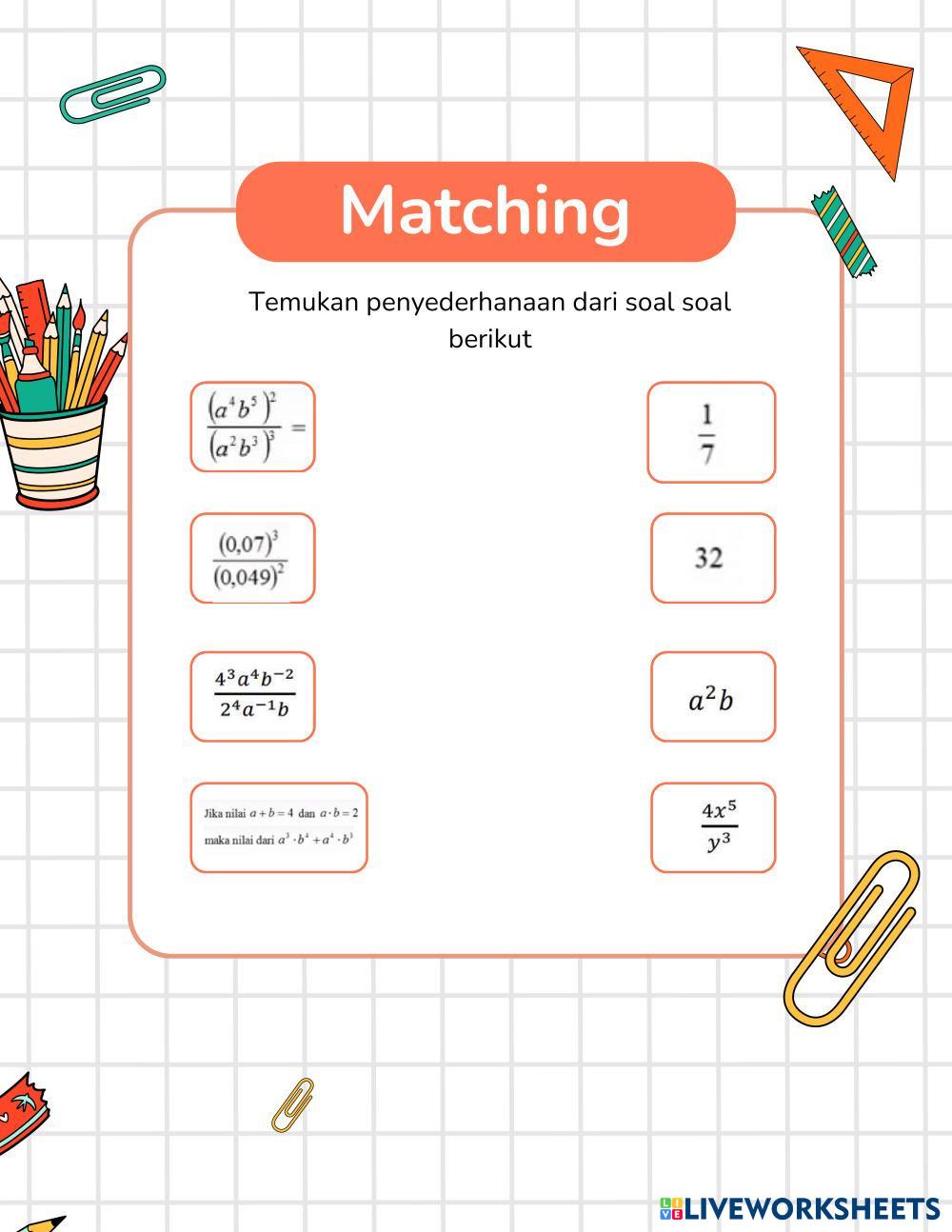 EKSPONEN | Free Interactive Worksheets | 7585886