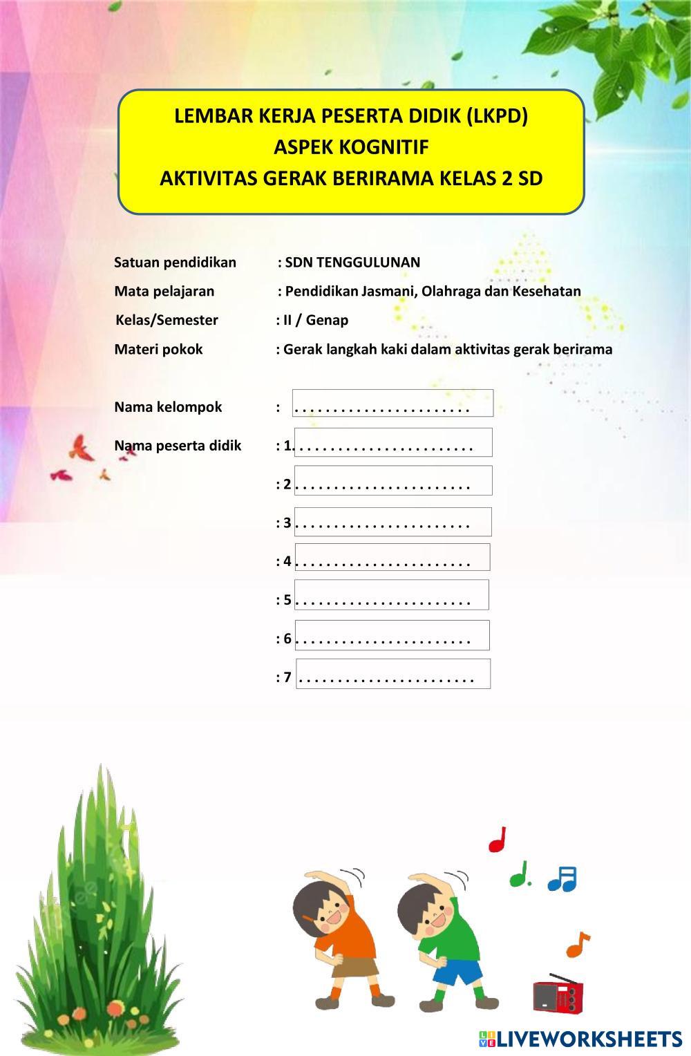 LKPD senam iram… | Free Interactive Worksheets | 7586567