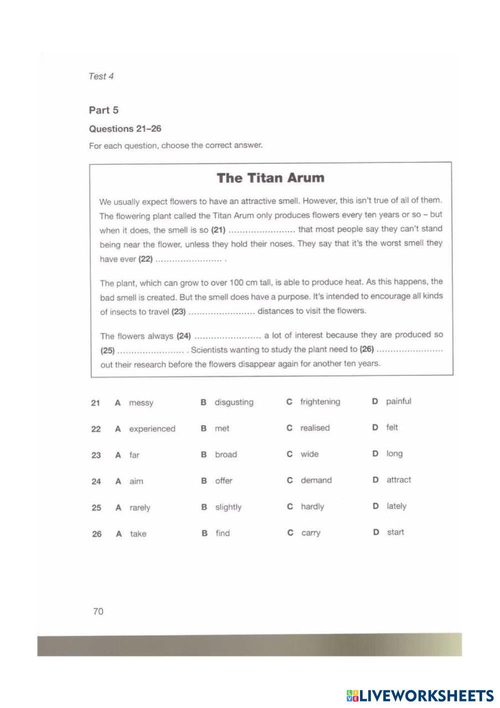 READING_EXAM_B1.3_&_B1.3.1 | LiveWorksheets | 7588638