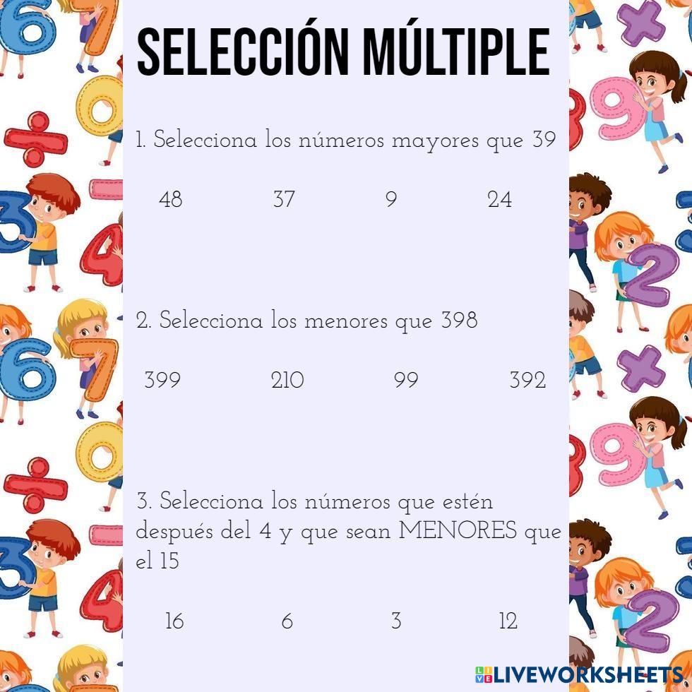Selección múltiple 7588886 | Sara Gómez Leyva | Live