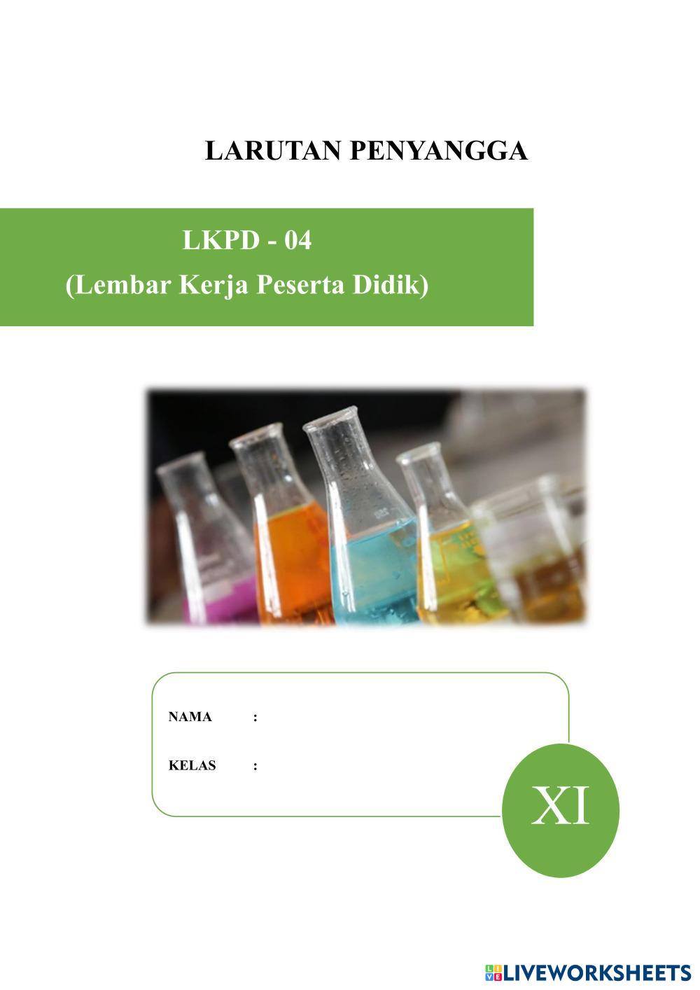 LKPD 04 - Larutan Penyangga | Live Worksheets