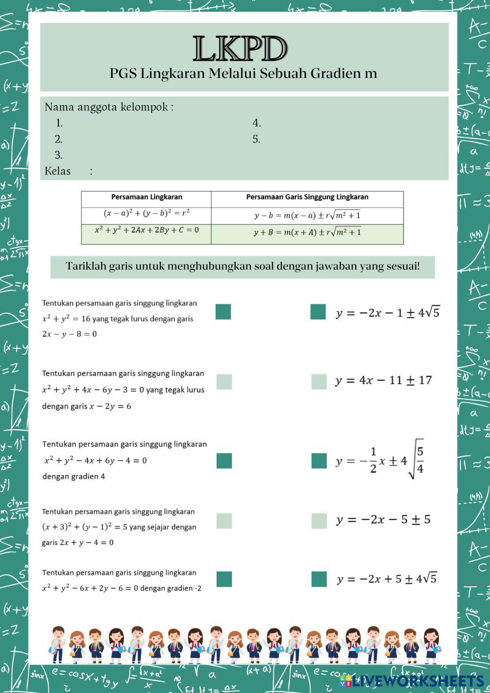 Menentukan pers… | Free Interactive Worksheets | 7597455
