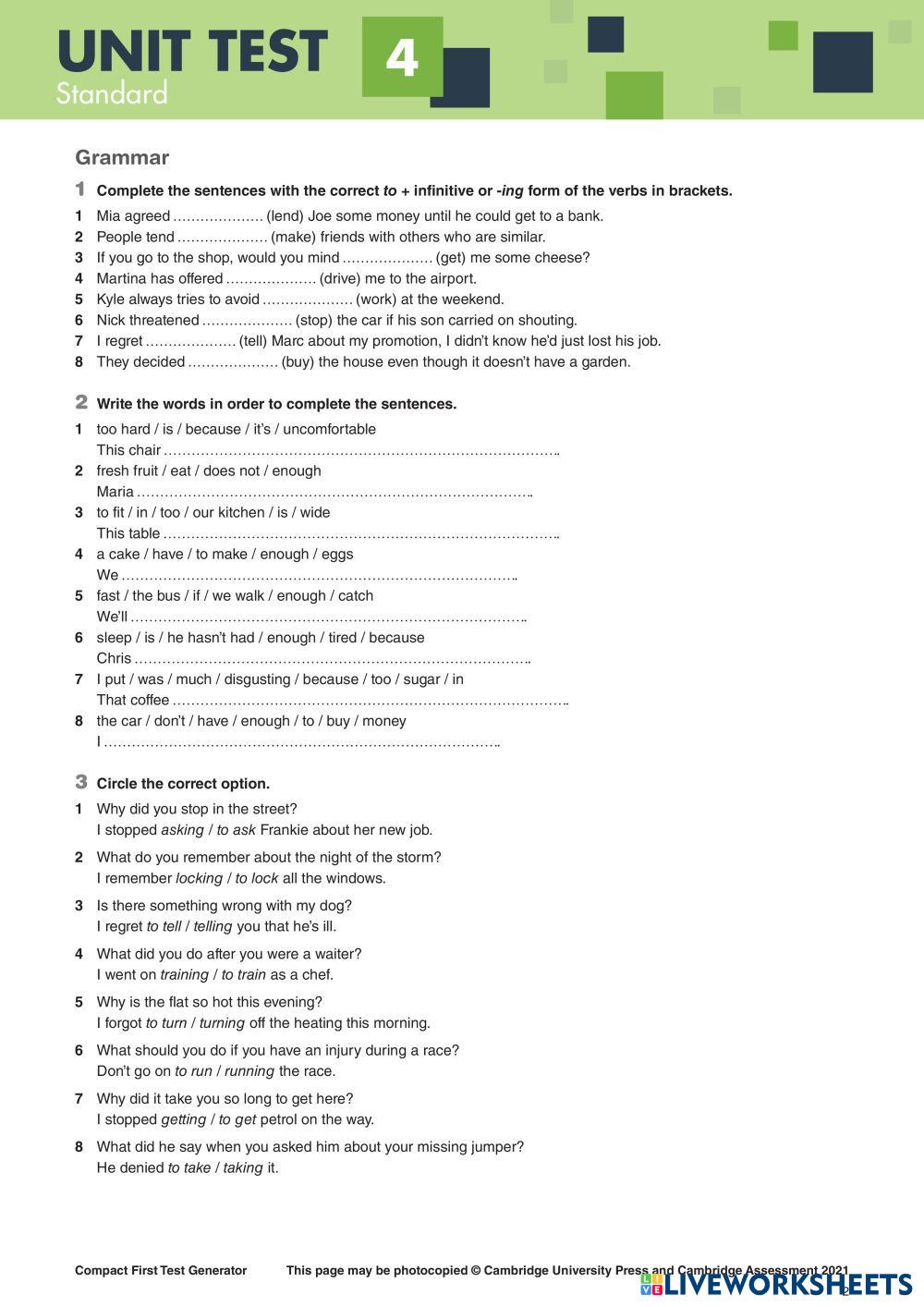 COmpact | Free Interactive Worksheets | 7598162